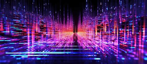 Flow Data Network Binary System Ai Generated Image Stock Illustration Illustration Of Music