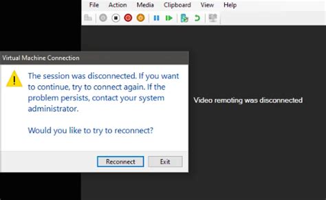Unable To Connect To Vm Via Hyper V Manager Remote Video Error Microsoft Qanda