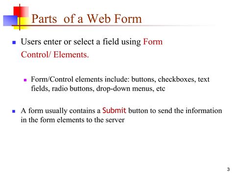 Html Forms Ppt