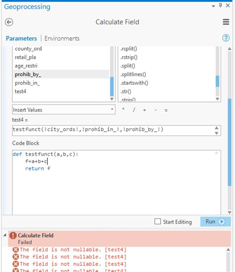 Calculate Field Is Not Nullable Esri Community