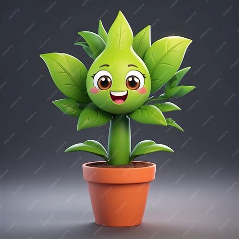 Premium Photo Tree Cartoon Illustration Cartoon Tree Design Cute Tree Character Whimsical Tree