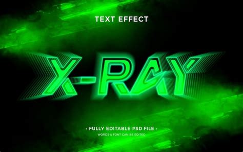 Premium Psd X Ray Text Effect