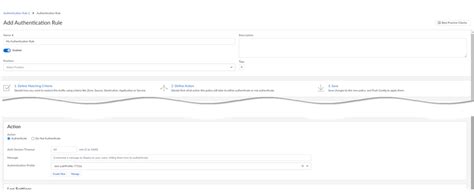 Manage Authentication Setup