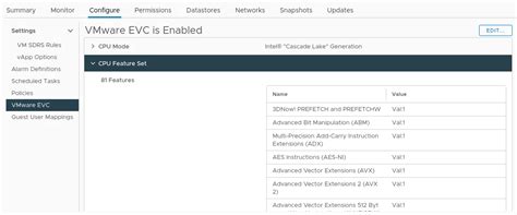 Enable Avx Evc Vmotion On Vmware Esxi Without Vsphere And Vcenter Vmware Vsphere
