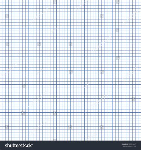 Vektor Stok Blank Graph Sheet Blue Line On Tanpa Royalti 789010849 Shutterstock