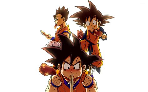 Dragon Ball Z Goku Goten Y Gohan Desenho De Anime Desenhos De Cloud