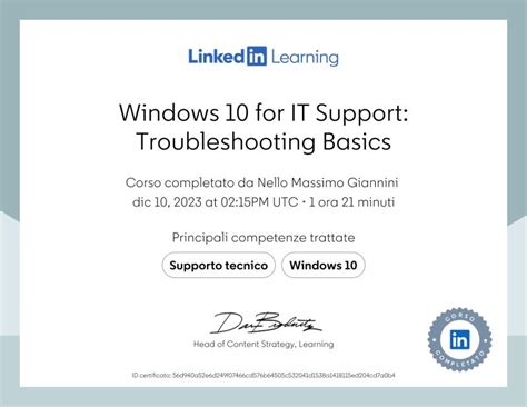 Nello Massimo Giannini On Linkedin Certificate Of Completion