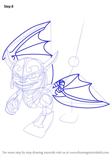 How To Draw Blades From Skylanders Skylanders Step By Step