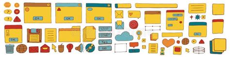 Retro Pc Elements User Interface Operating System Windows Icons In