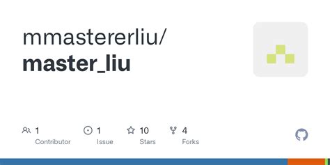 Github Mmastererliumasterliu