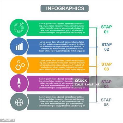 비즈니스 프로세스 그래프 단계 성공 다이어그램 및 차트 그림 인포그래픽 벡터 스톡 일러스트 인포그래픽에 대한 스톡 벡터 아트 및