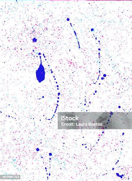 추상 배경 벡터화 된 스플래시 쾌활한 색상 떨어지는 잉크 세 가지 색상 재미 스텐실 질감 Naif 스프레이 페인트로 튀는 실제 페인트 제트 블루 퓨샤 라이트 블루 검은색에