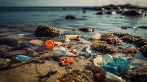 바다의 플라스틱 아름다운 바다 쓰레기 고화질 사진 사진 깃 배경 일러스트 및 사진 무료 다운로드 Pngtree