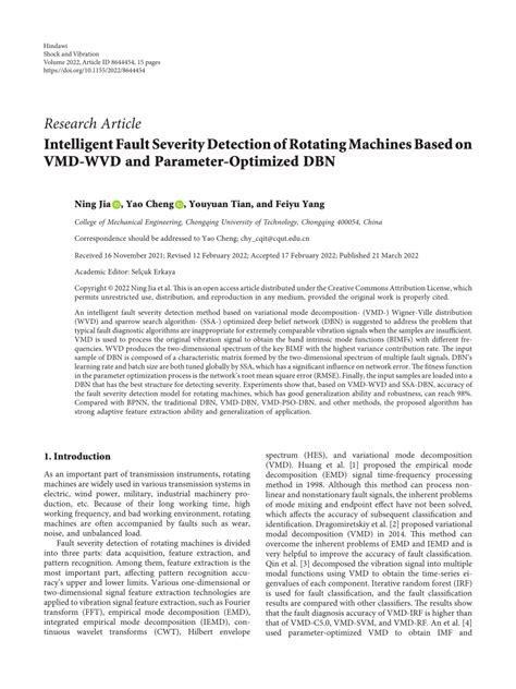 Pdf Intelligent Fault Severity Detection Of Rotating Machines Based