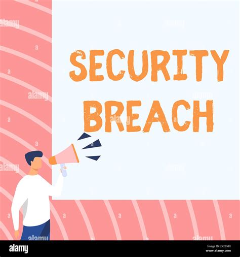 Text Caption Presenting Security Breach Concept Meaning Unauthorized Access Of Data Gained By A