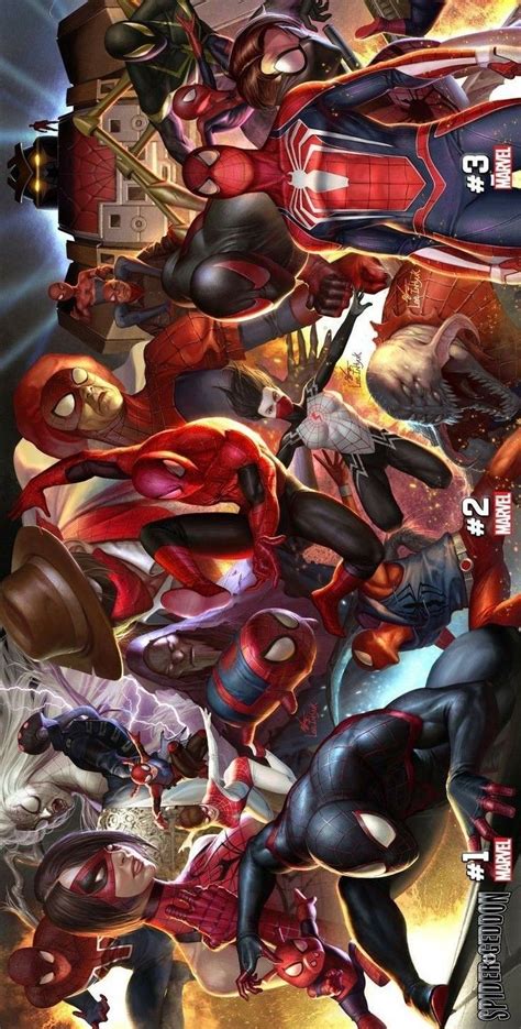 Spider Man Group Different Spiderman Variants All Versions Of