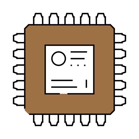Microcontroller Electronic Component Icon Color Illustration 49826817 Vector Art At Vecteezy