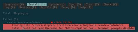 Unable To Clone Nvim Remote Containers Rneovim