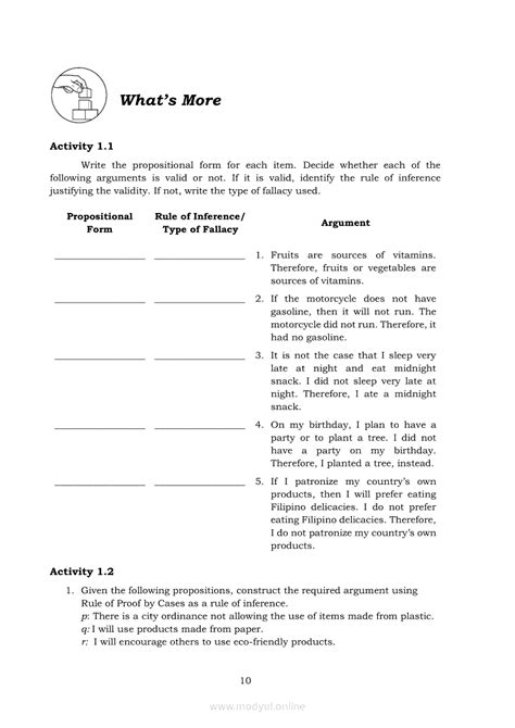 General Mathematics Quarter 2 Module 20 Valid Arguments And