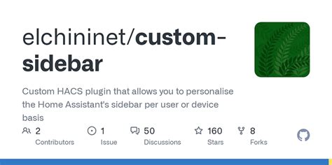 Custom Sidebar Manage Home Assistants Sidebar Items Per User Or