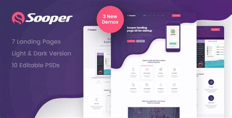 Sooper Mobile Desktop Web App Showcase Template By Layerdrops