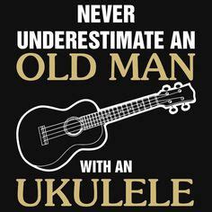 Never Underestimate Old Man With An Ukulele Cigar Box Guitar Ono