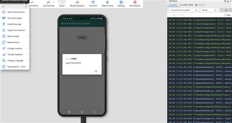 how to test biometric authentication on ios and android browserstack