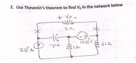 Solved Use Thevenin S Theorem To Find V In The Network Chegg