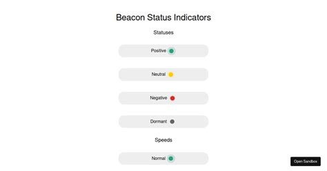 React Status Beacon Examples Codesandbox