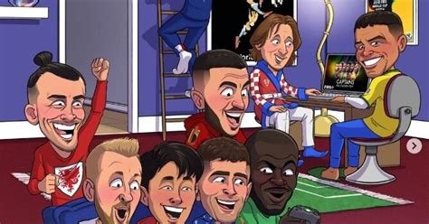 캡틴 손흥민 Fifa Sns ‘주장 캐리커처 첫 페이지 등장