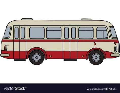 Classic City Bus Royalty Free Vector Image Vectorstock