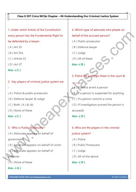 Class 8 Sst Mcqs In English Pdf Apex Classes