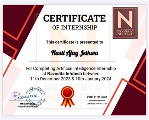 Hasti A Jethwa On Linkedin Connections Internship