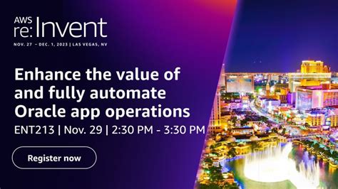 Awsreinvent2023 Awsdeveloper Awsengineer Awsservices Analytics Oracleebs Oracleerp