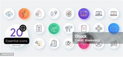 문서 지도 및 웹 사이트 교육 라인 아이콘의 간단한 세트입니다 웹 응용 프로그램의 경우 벡터 0명에 대한 스톡 벡터 아트 및 기타 이미지 Istock