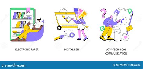 Using Technology Abstract Concept Vector Illustrations Stock Vector Illustration Of Metaphor