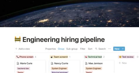 The Top 20 Engineering Notion Templates