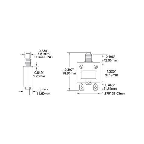 Blue Sea Systems Push Button Reset Circuit Breaker With Screw Terminal A For Sale