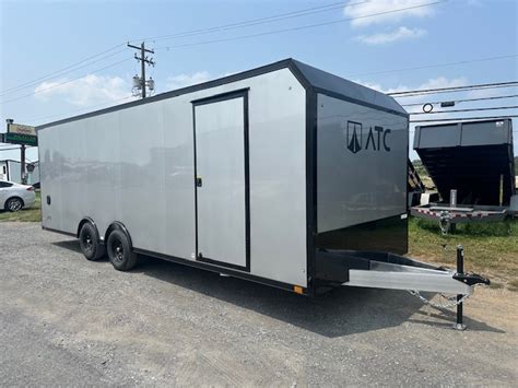 Atc 85 X 24 Aluminum Enclosed Car Trailer Black Trim
