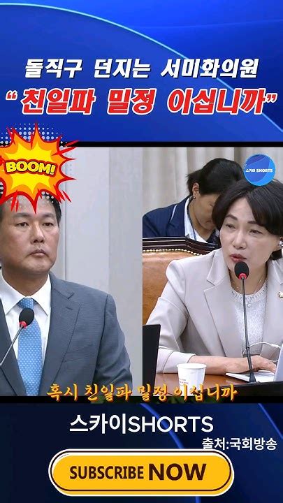 친일파 밀정이십니까 서미화의원 더불어민주당 뉴스 국회 이재명 최고위원회의 Youtube