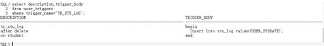 oracle 管理触发器（查看、启用 禁用、修改、删除） oracle触发器禁止修改字段 csdn博客