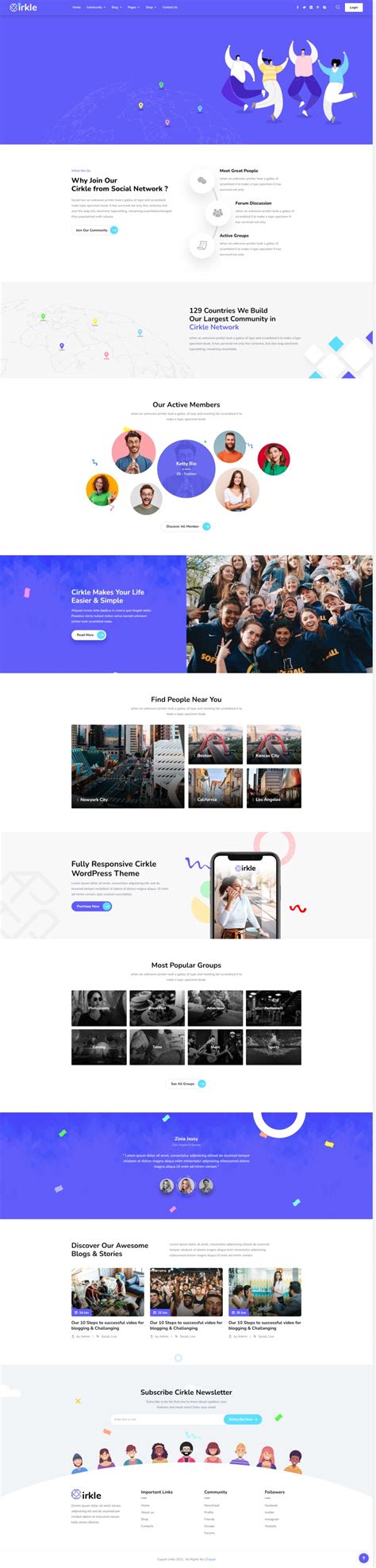 社交平台网页设计，网页产品介绍bootstrap模板 17素材网