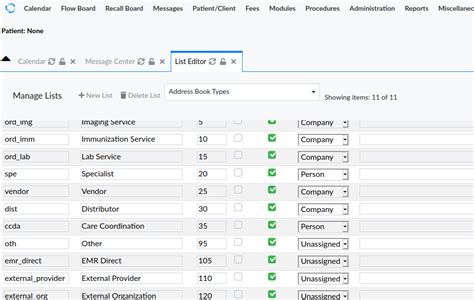 list editor missing header · issue 3694 · openemr openemr · github