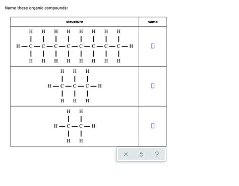 Answered Name These Organic Compounds Structure… Bartleby