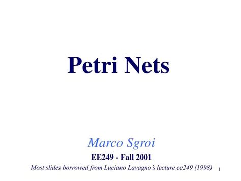 Ppt Petri Nets Powerpoint Presentation Free Download Id6134258