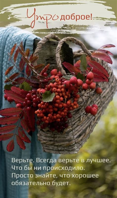 ДОБРОЕ УТРО осень красивые открытки картинки утренние сообщения