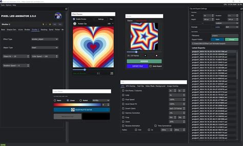 Pixel LED Animator LED Effects LedEdit Generator Export SWF AVI GIF MP4 Download Now