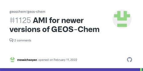 AMI For Newer Versions Of GEOS Chem Issue Geoschem Geos Chem GitHub