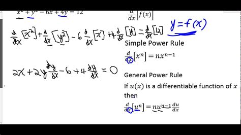 Derivatives Implicit Diffrentiation Youtube