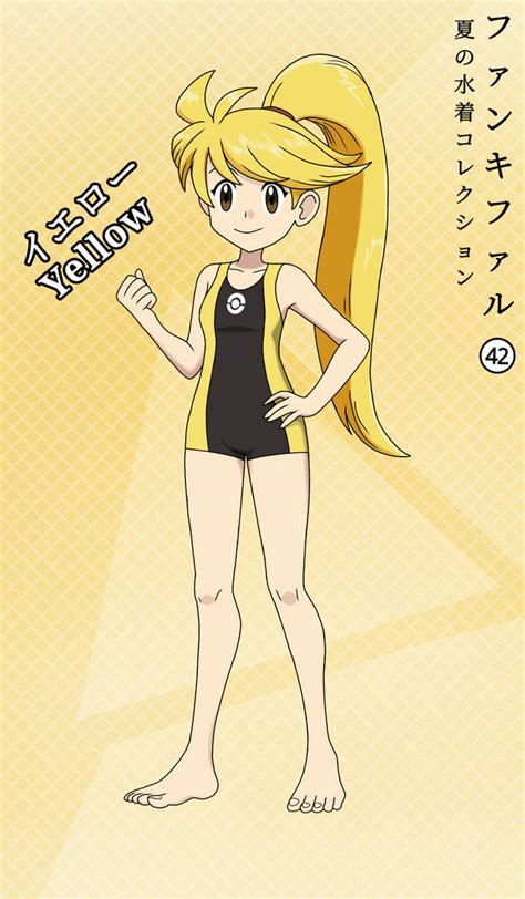 Comm Pokemon Trainer Yellow One Piece Swimsuit By Fankifalu On